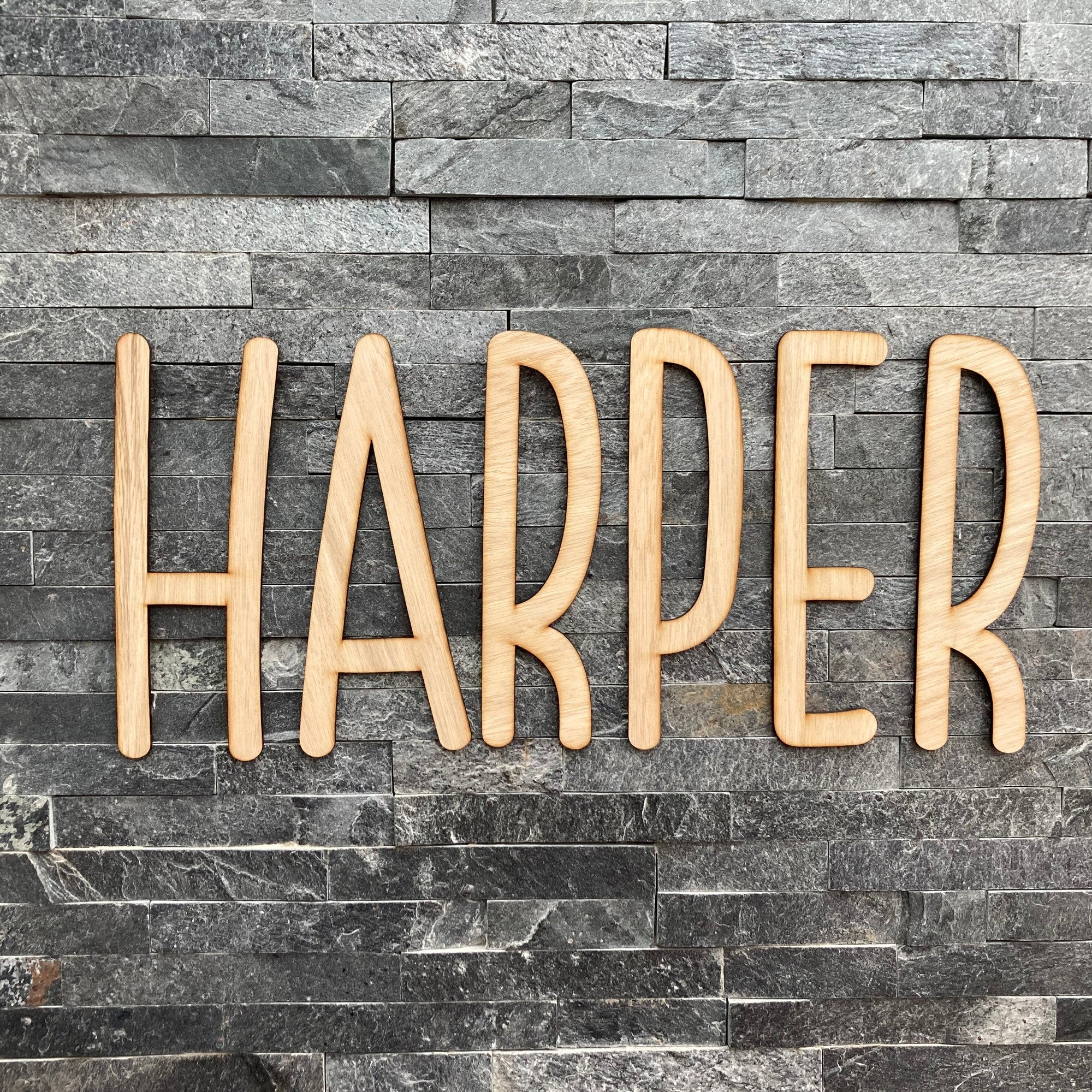 Wooden Word - Single Font - Letters - Tamarind – Covering All Occasions